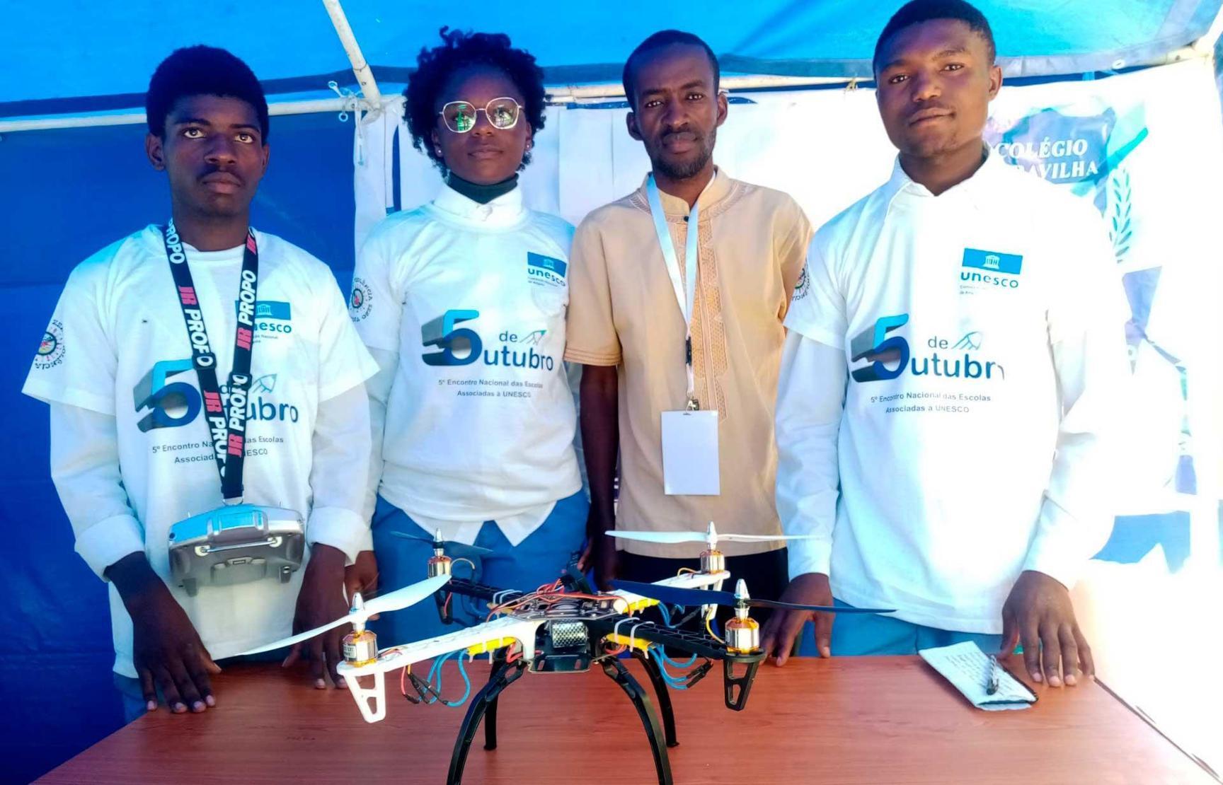 Students bring drone video surveillance solution - Angola