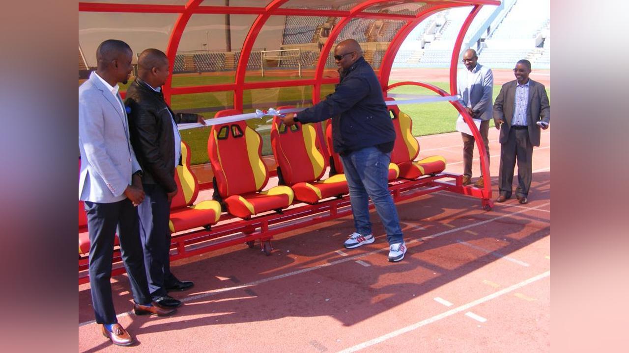 BNSC unveils dugout benches - Botswana