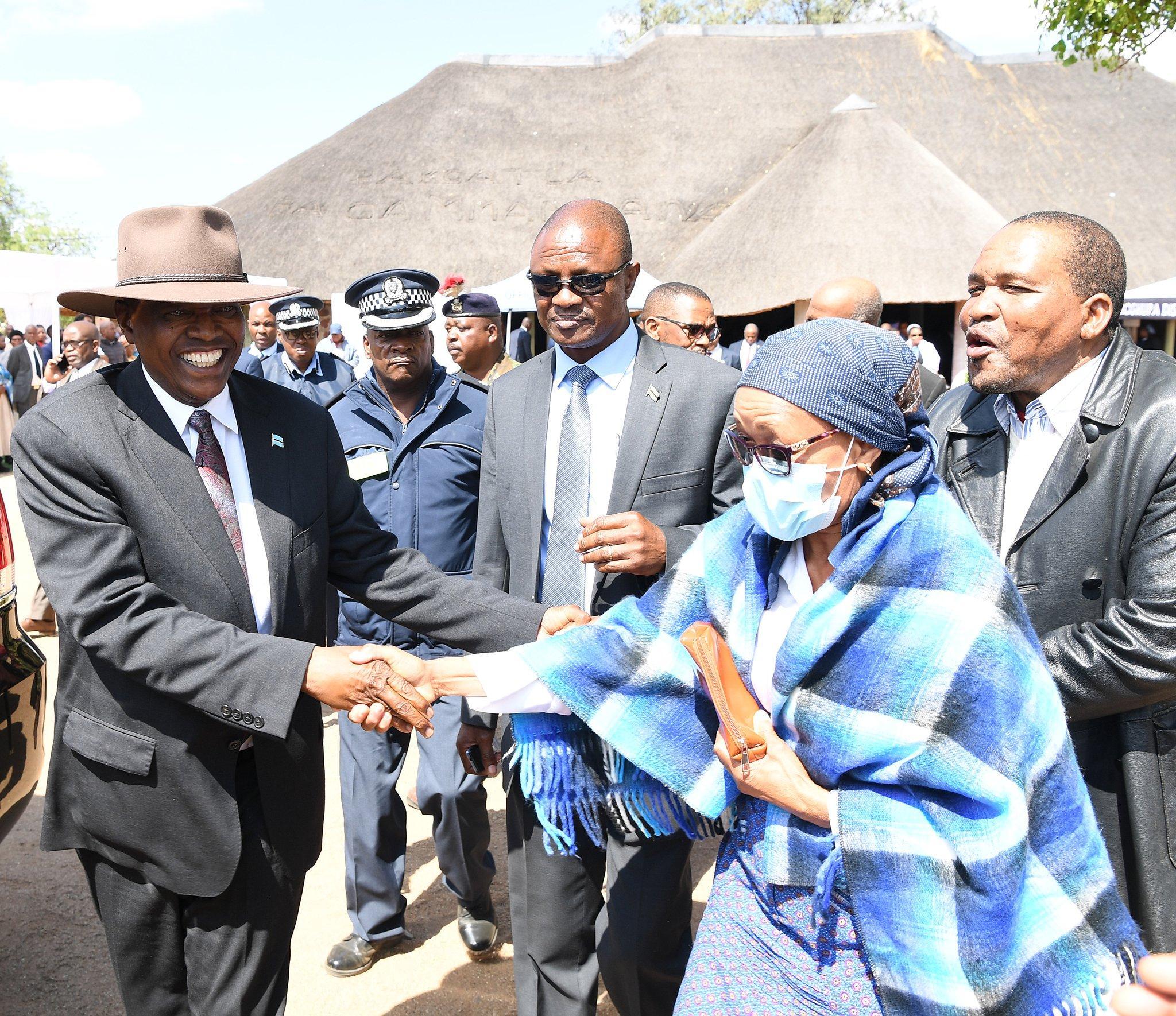 Dr. Mokgweetsi E.K Masisi address a Kgotla meeting in Moshupa - Botswana