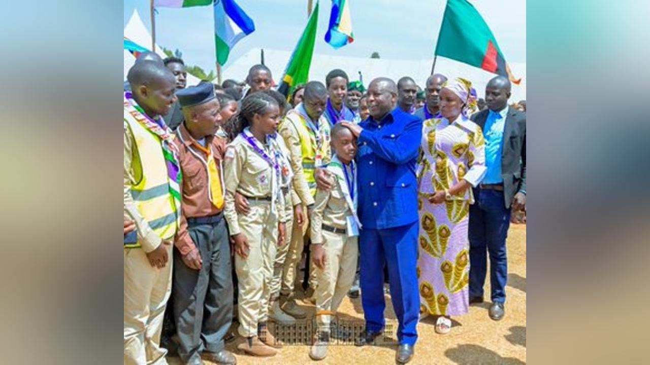 Ouverture du 9ème Jamboree du Scoutisme Africain à Makebuko - Burundi