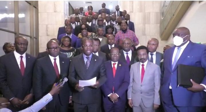 Les caciques de l’Union Sacrée dénoncent l’agression de la RDC par le ... Les caciques de l’Union Sacrée dénoncent l’agression de la RDC par le ...