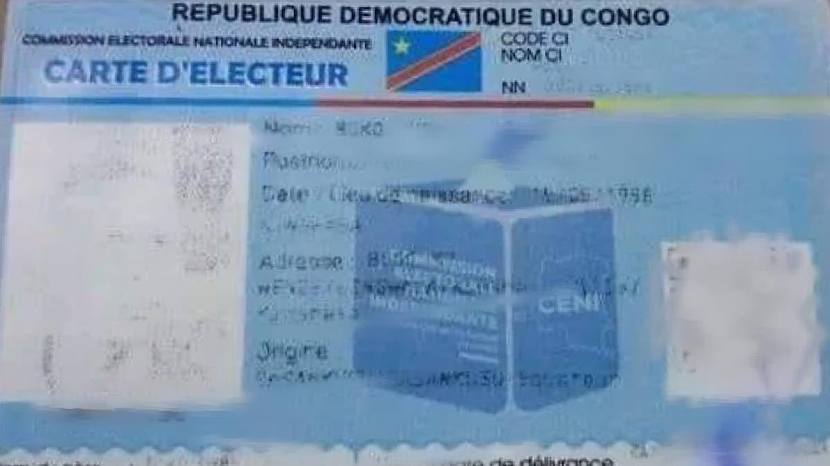 Cartes d’électeurs illisibles en RDC : une bombe à désamorcer ? - Congo ...