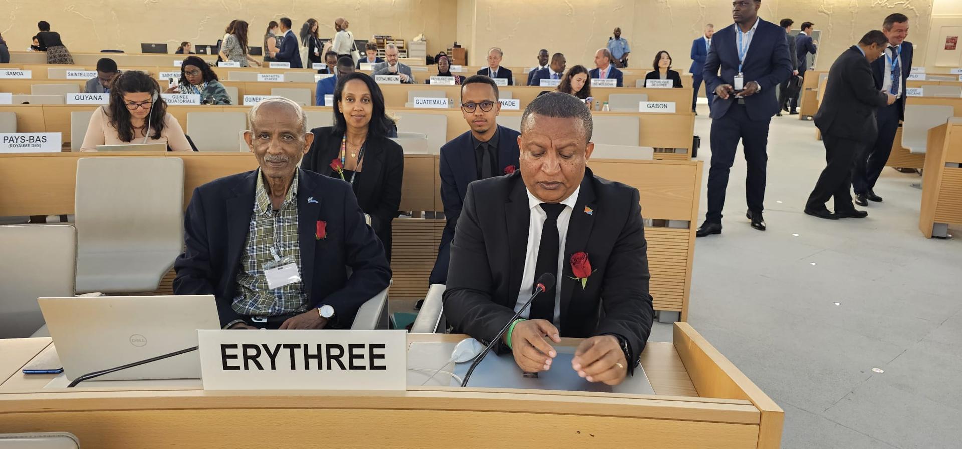 Statement by Mr. Habtom, Charge D’Affairs at the Permanent Mission of Eritrea to the UN during ...