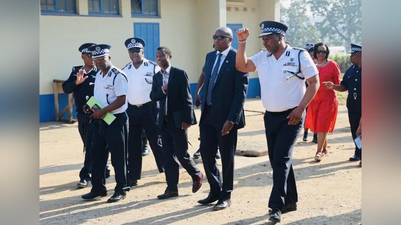 Prime Minister Russell Mmiso Dlamini Touring Police Stations with ...