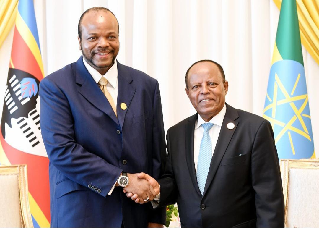 His Majesty the King Meeting with the ETHIOPIA PRESIDENT - Eswatini