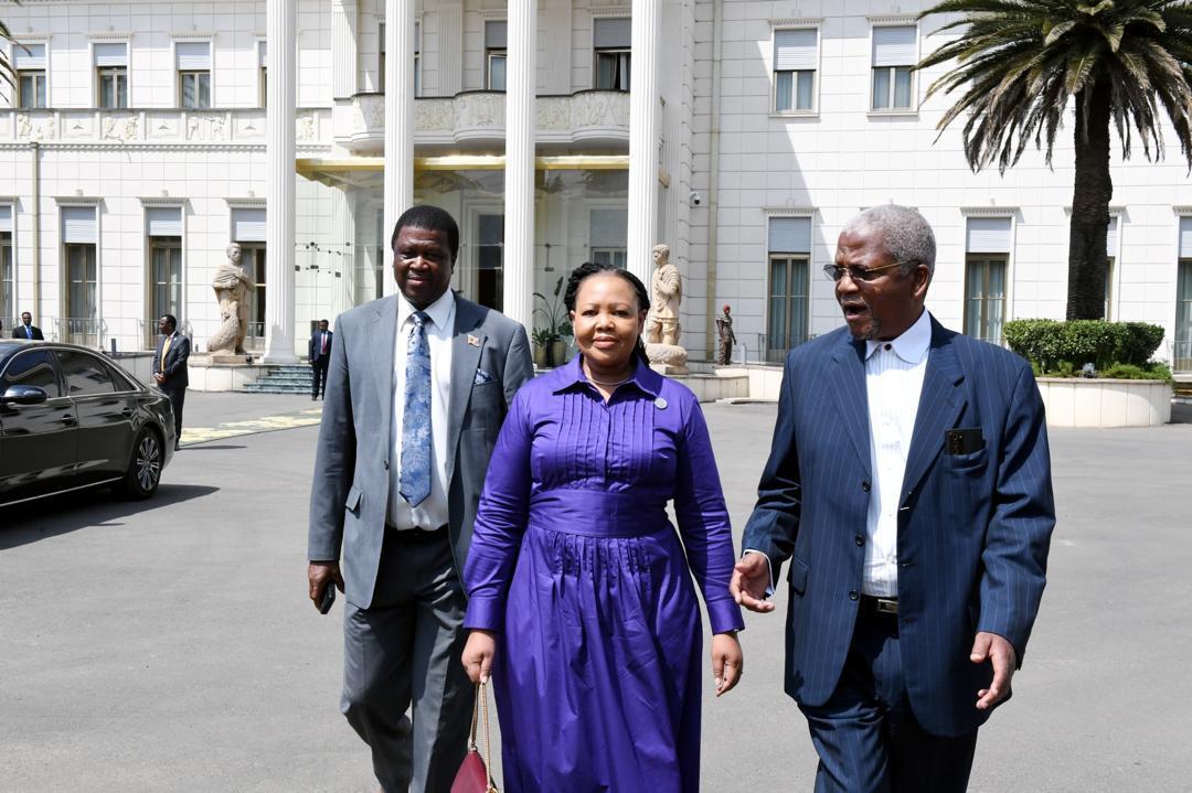 His Majesty the King Meeting with the ETHIOPIA PRESIDENT - Eswatini
