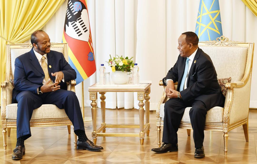 His Majesty the King Meeting with the ETHIOPIA PRESIDENT - Eswatini