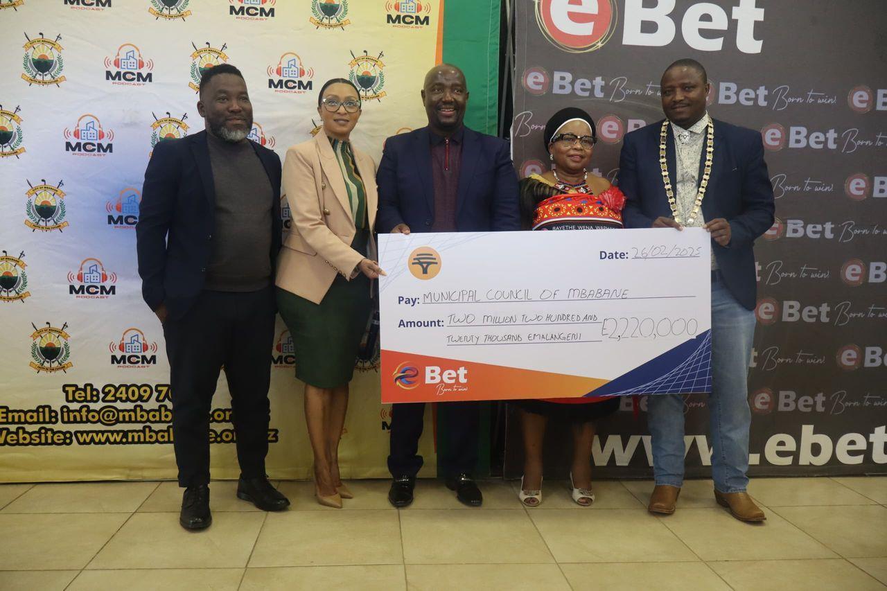 Minister Receives E2Mln Cheque from Ebet Eswatini - Eswatini