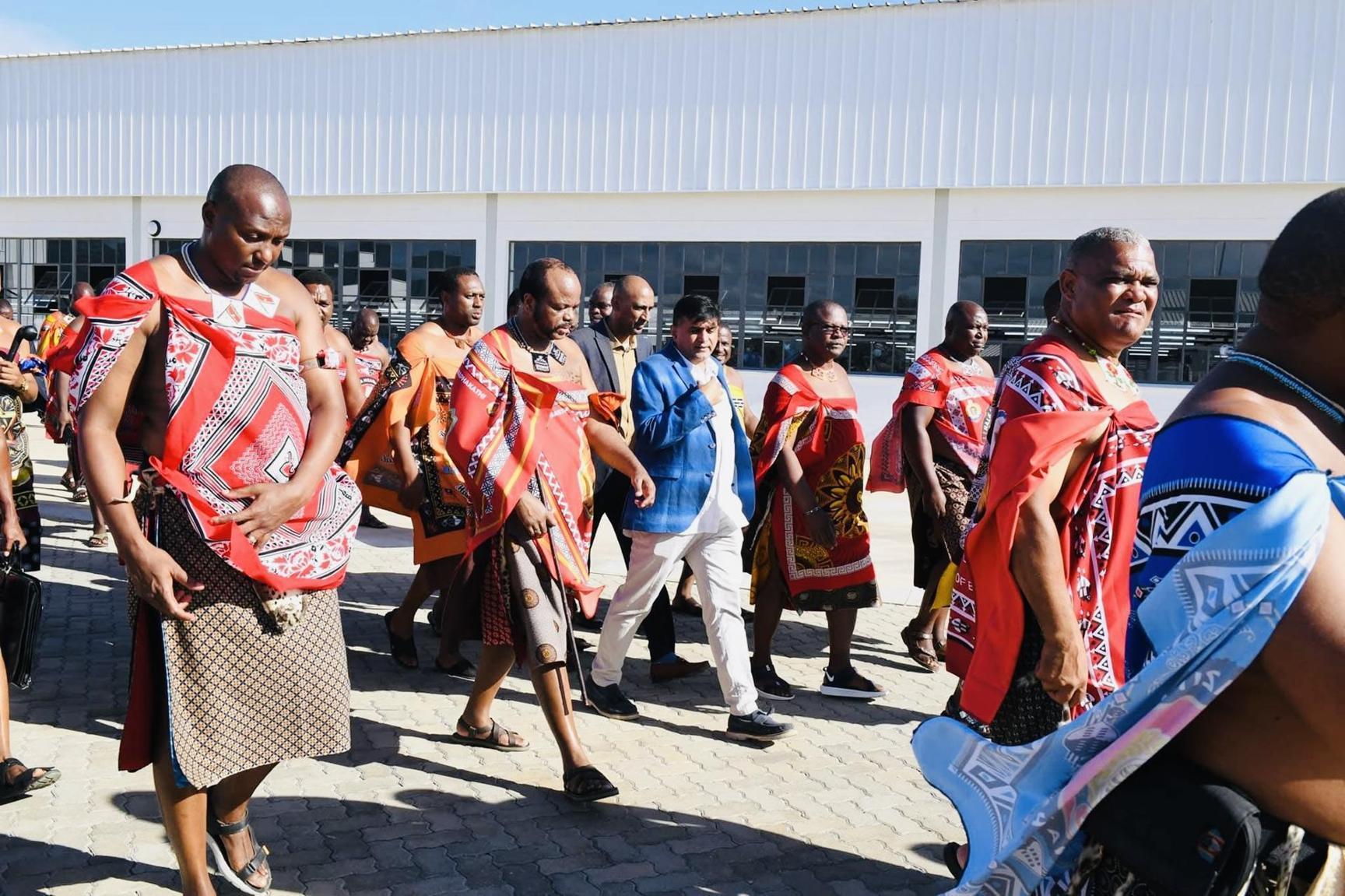 King Mswati Hands over Newly Opened Ndzevane Textile Factory to ...