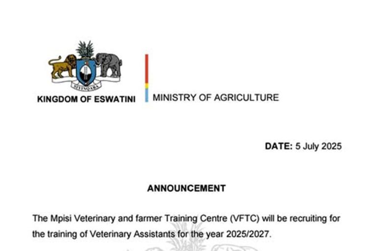 Mpisi Training Centre Opens Doors for Veterinary Assistants - Eswatini