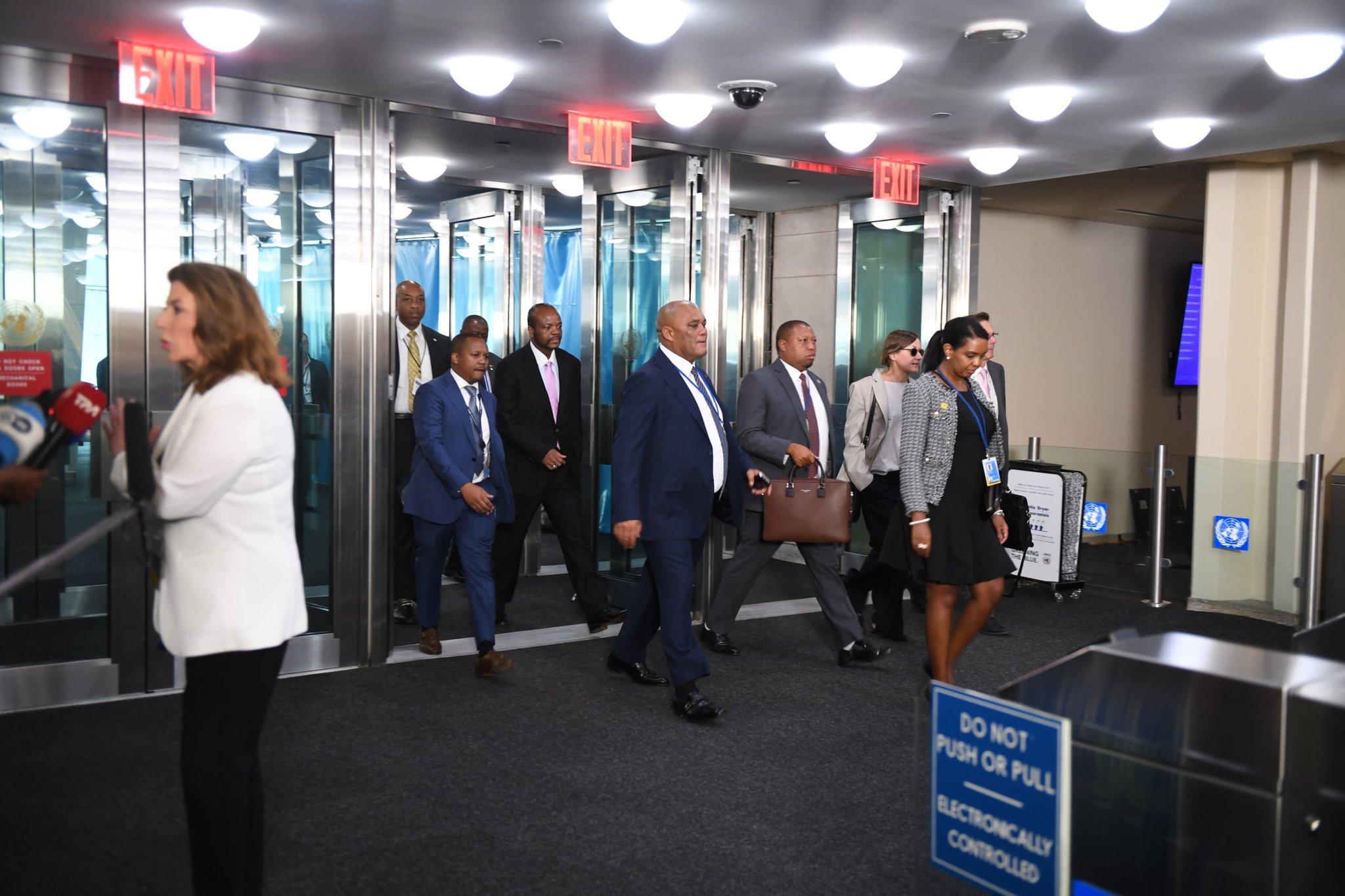King Mswati III Arrives for UN General Assembly Opening - Eswatini