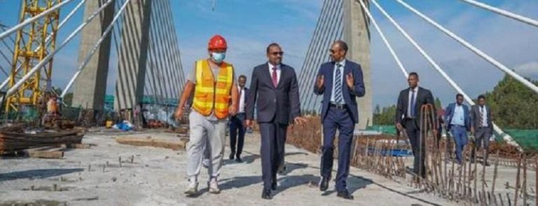 Premier Visits Abbay River Bridge Project in Bahir Dar - Ethiopia