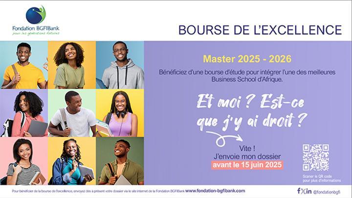 Bourse De L’Excellence 2025-2026 De La Fondation BGFIBank - Gabon