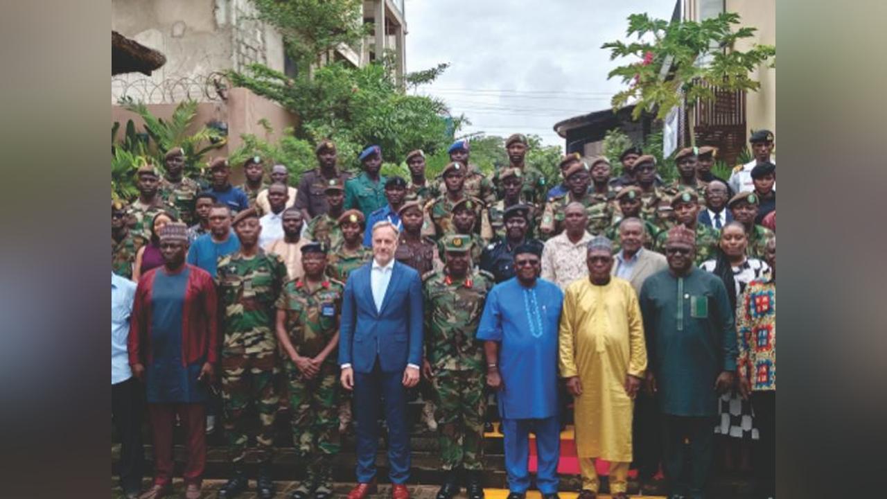 Ecowas Trains Ecomig, GAF Staff Officers - Gambia