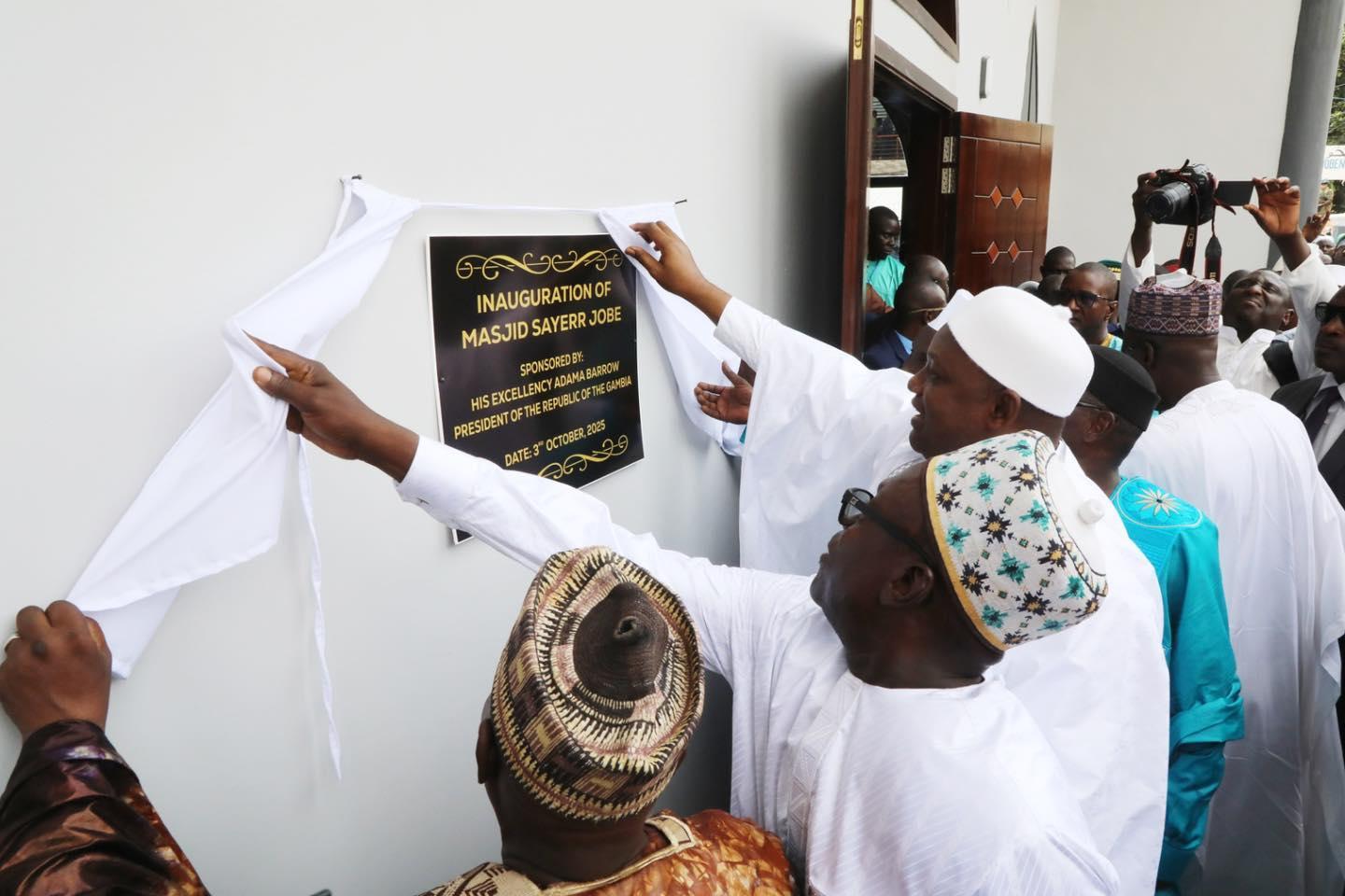 President Barrow Commissions New Serrekunda Mosque and Mortuary - Gambia