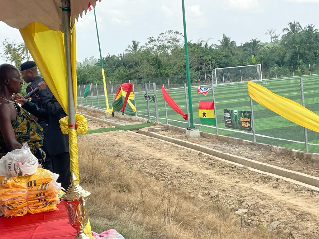 Kennedy Osei Nyarko Commissions Astro- Turf At Akim Swedru - Ghana