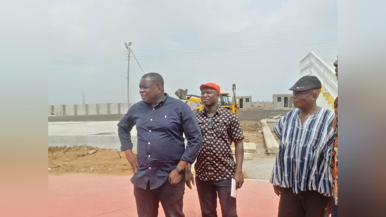 Adaklu MP inspects progress of work at Youth Resource Centre - Ghana