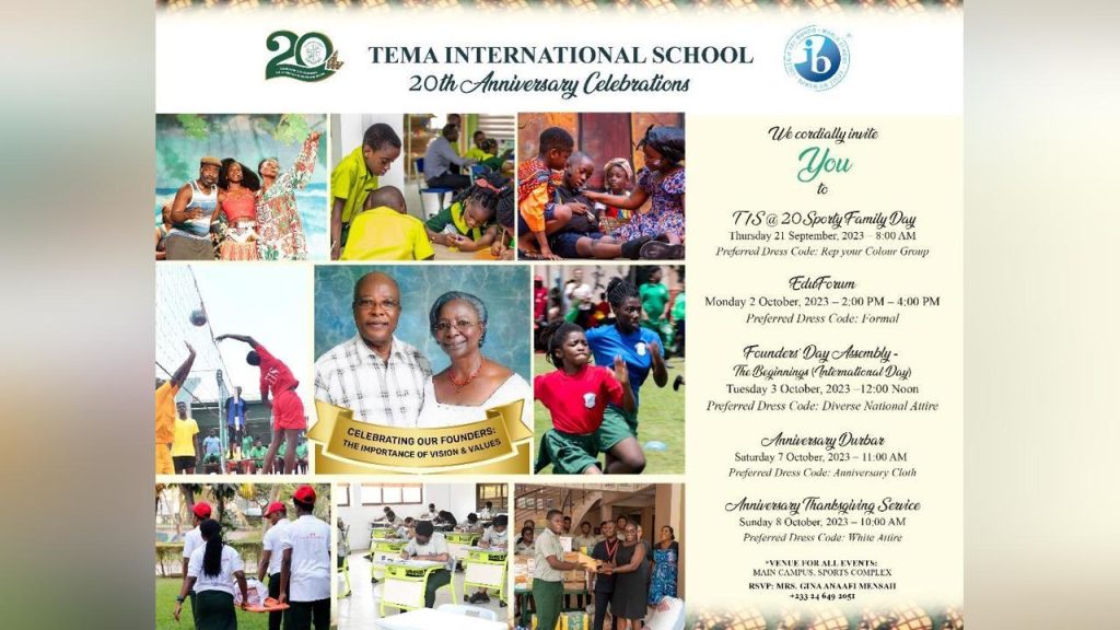 Tema International School Marks 20th Anniversary Celebration - Ghana
