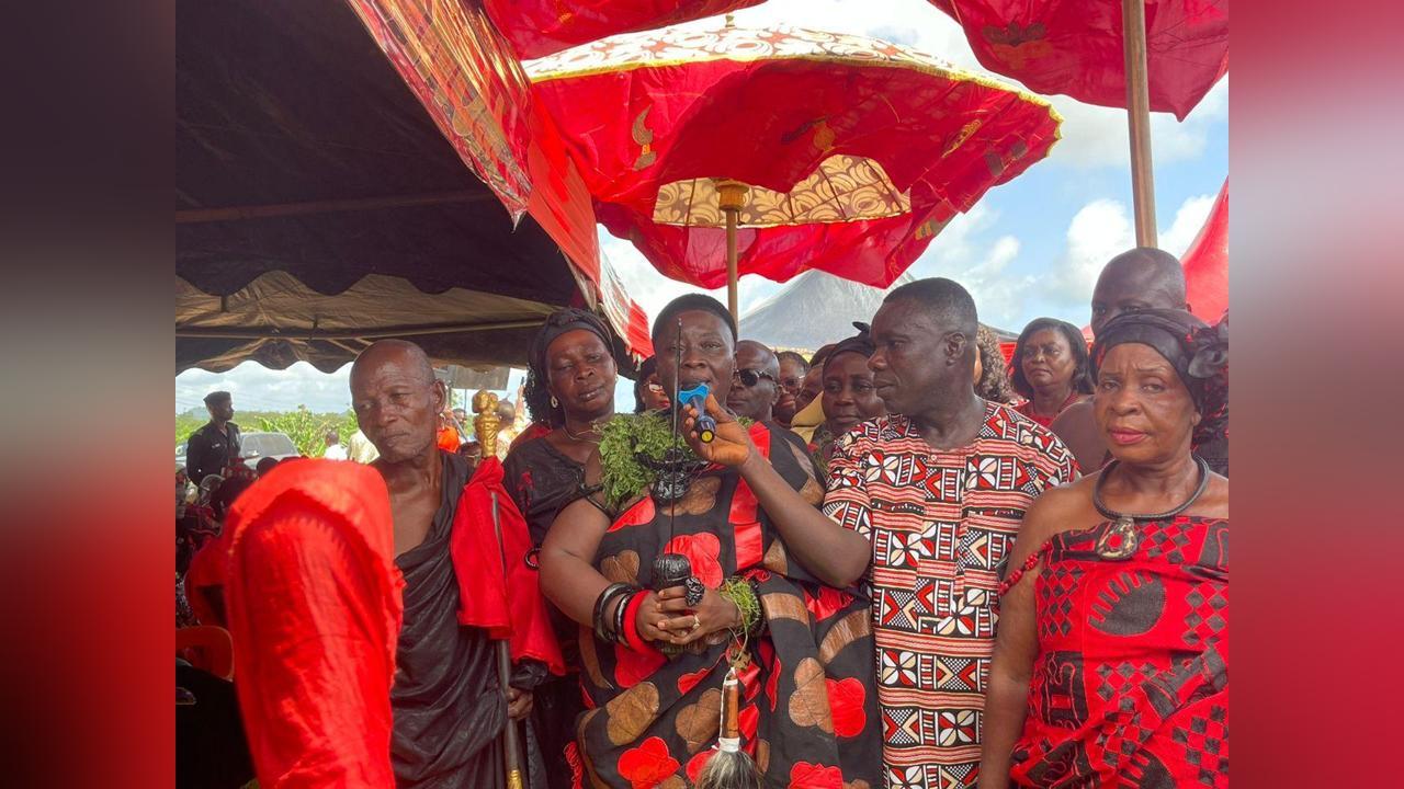 Police Director of Counselling Unit enstooled Queenmother - Ghana