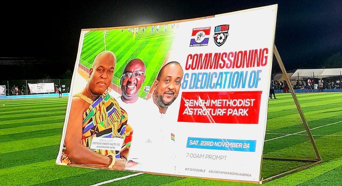 New Astroturf Commissioned for the People of Senchi - Ghana