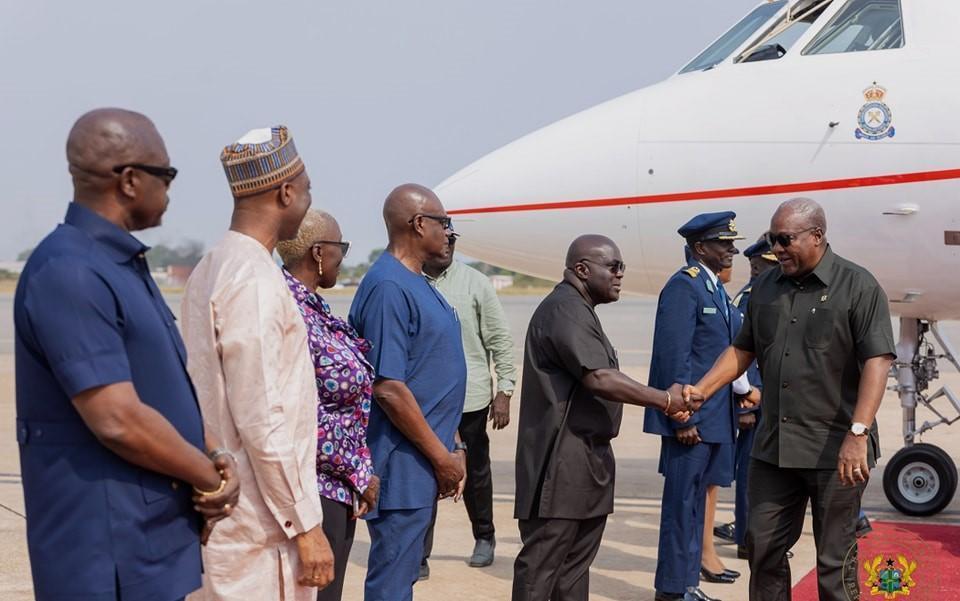 Mahama Returns Home after Three-African-Nation Trip - Ghana
