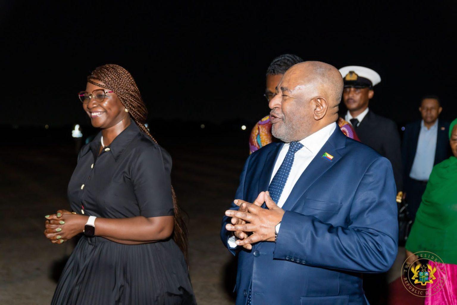 President Azali Assoumani of Comoros has Arrived in Ghana to ...