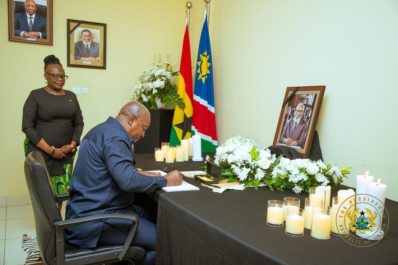 President Mahama Eulogises Late President Sam Nujoma of Namibia - Ghana