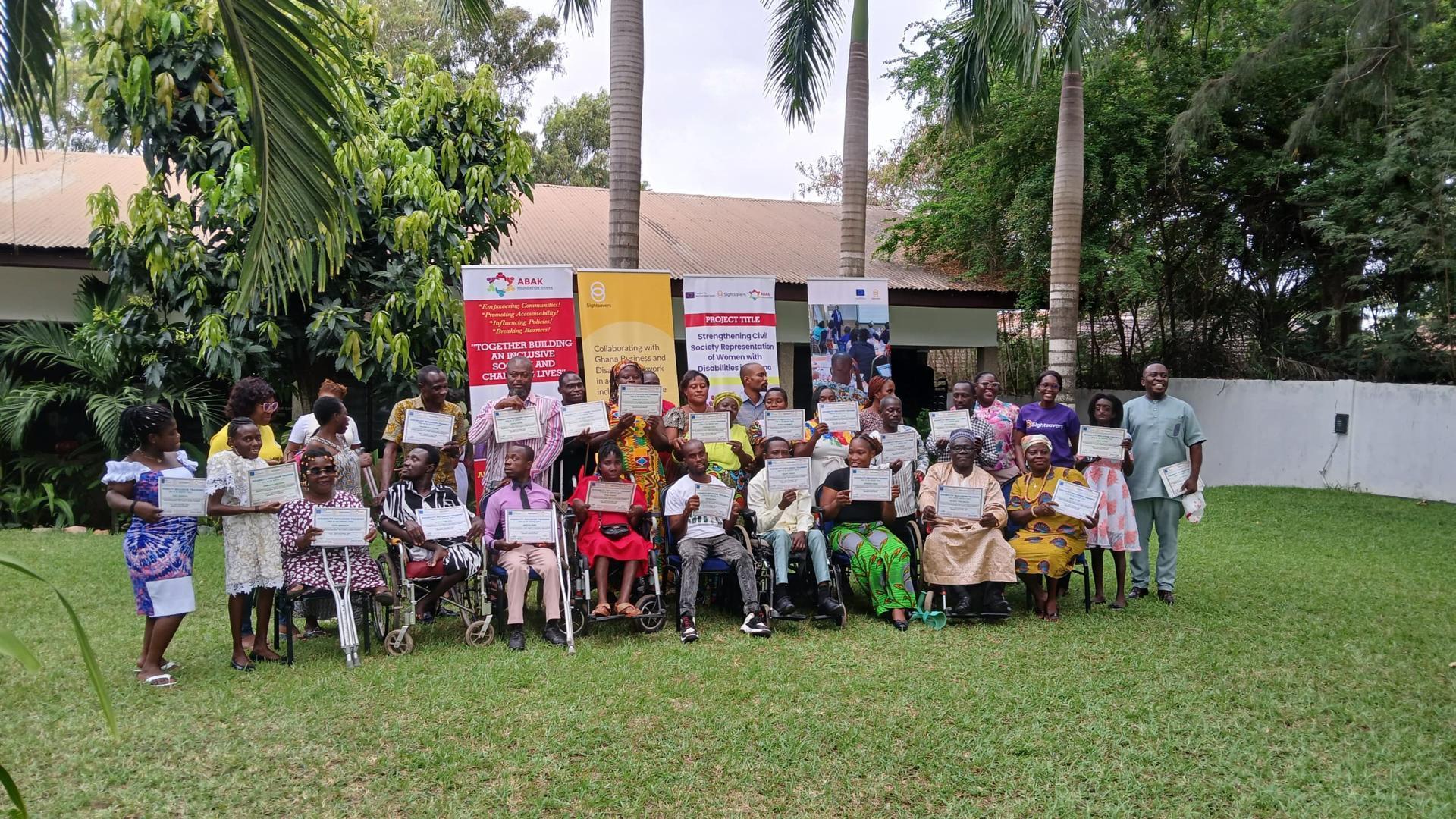 Abak Sightsavers Strengthen Civil Society Capacity - Ghana