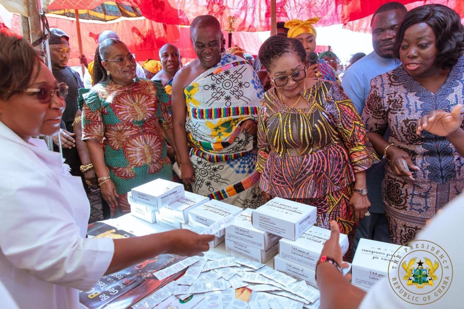 First Lady Holds Community Health Screening Exercise in Sunyani - Ghana
