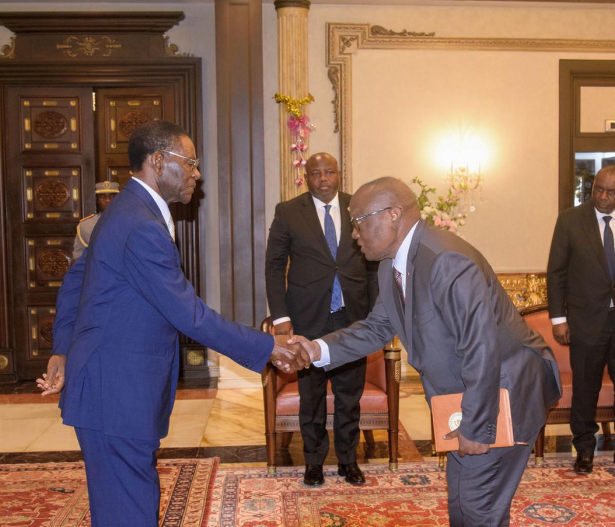 Le Président Obiang ReçOit le Secrétaire Permanent du GABAC - Guinée ...