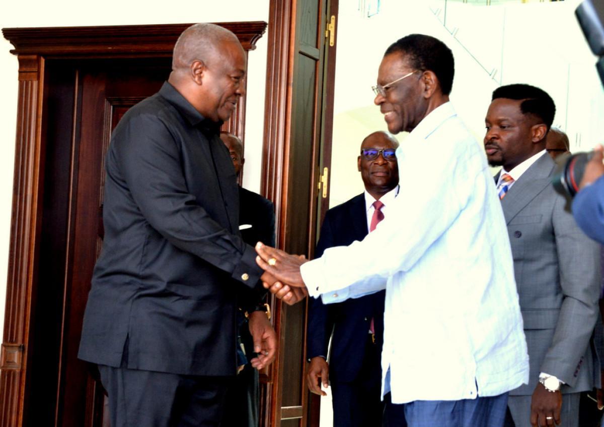 Visite D'amitié de John Dramani Mahama à la Guinée Équatoriale - Guinée ...