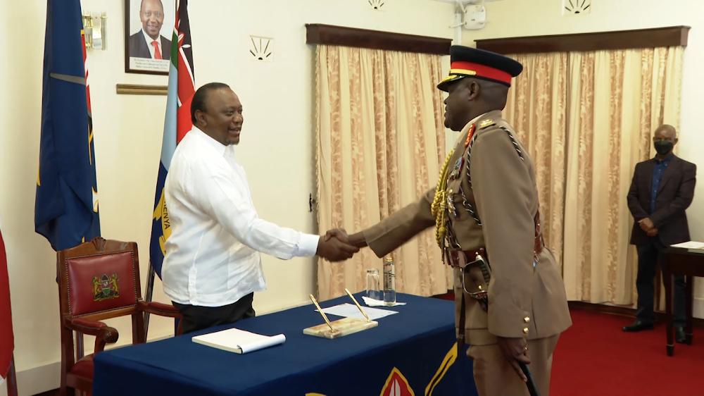 Newly appointed Kenya Army Commander Mbogo sworn in - kenya