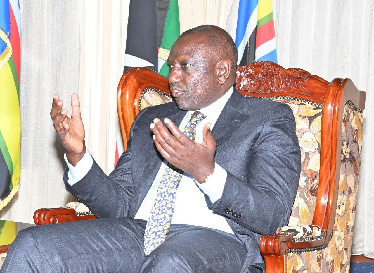 Mozambique President Filipe Nyusi meet Kenyan President William Ruto ...