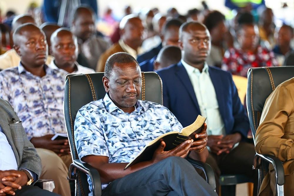 Ruto attends church service in Narok - kenya