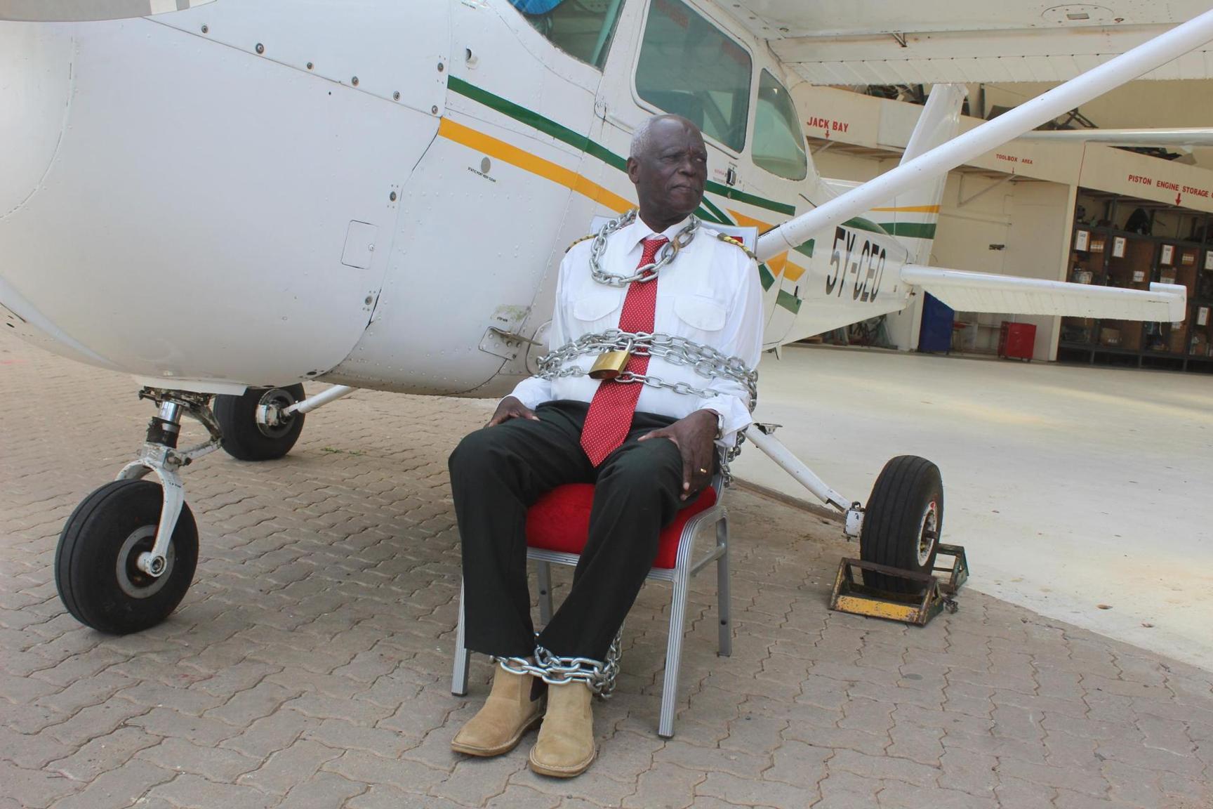 Why veteran pilot chained self to an aircraft at Orly Airpark, Kajiado ...