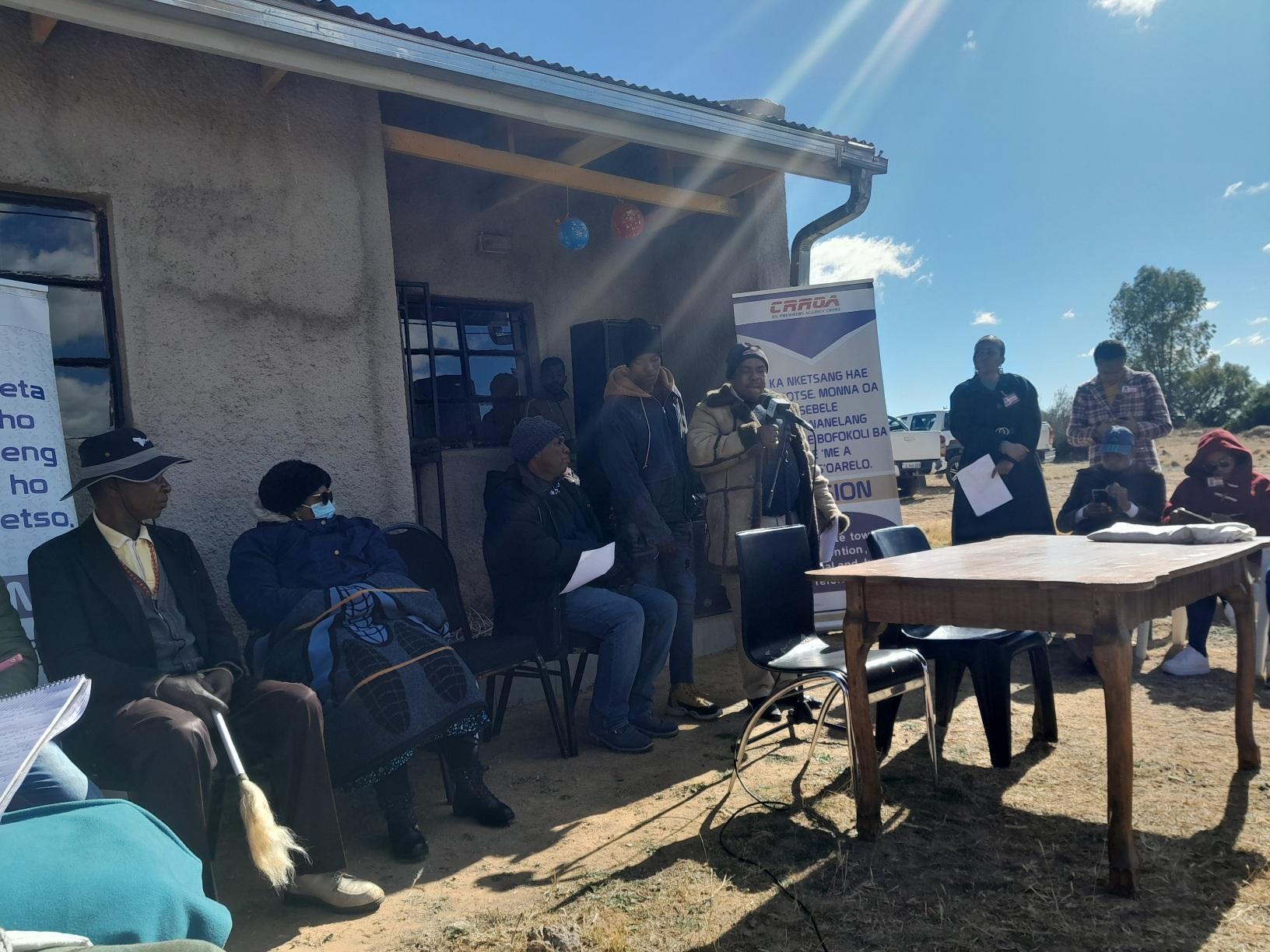CRROA HOLDS REINTEGRATION CRIME PREVENTION EVENT - Lesotho CRROA HOLDS REINTEGRATION CRIME PREVENTION EVENT - Lesotho