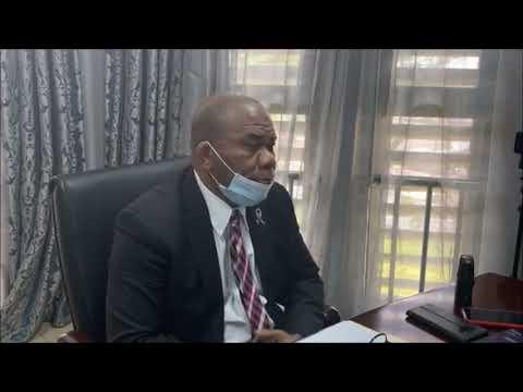 President Pro Tempore of the Liberian Senate speaks to the media - Liberia