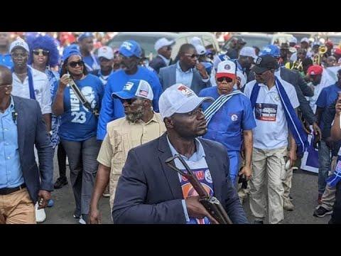 The arrival of President George M. Weah at CDC Petition for Second term ...
