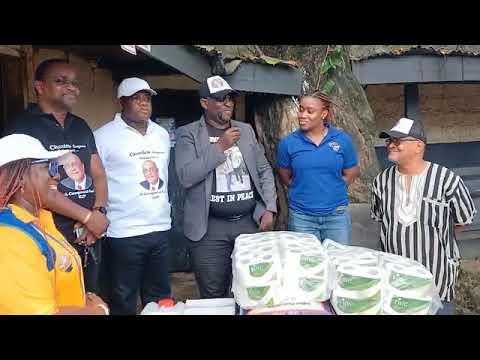 Late Charles Sirleaf friends, Former President Sirleaf Son Donates food ...