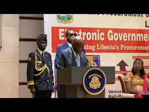 Pres. Boakai Launches Electronic Government Procurement (e-GP) System ...
