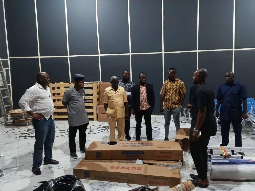 NLA Boss Inspects Blue Star High Tech Facility - Liberia