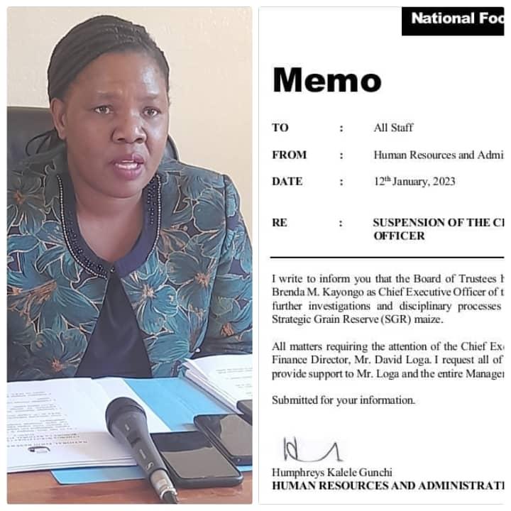 NFRA Chief Brenda Kayongo suspended over MK123m maize disappearance ...