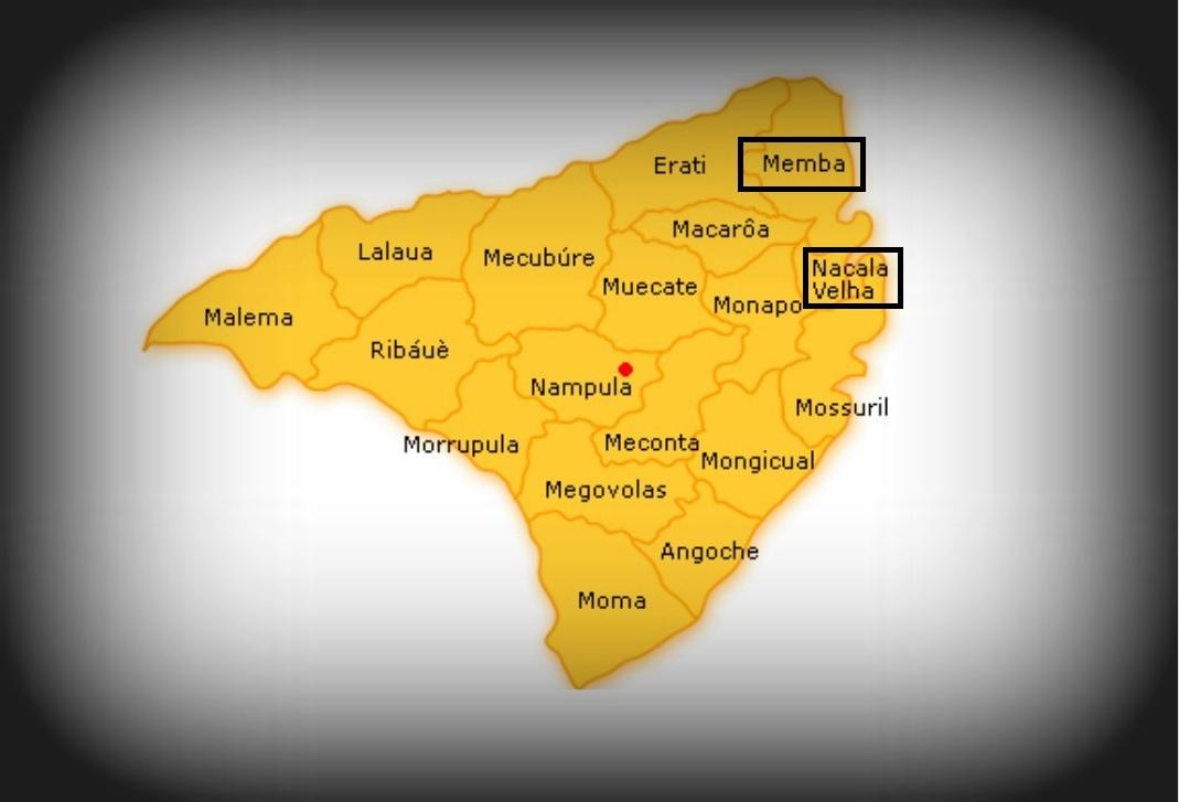 Nacala-a-Velha and Memba districts in the dark - Mozambique