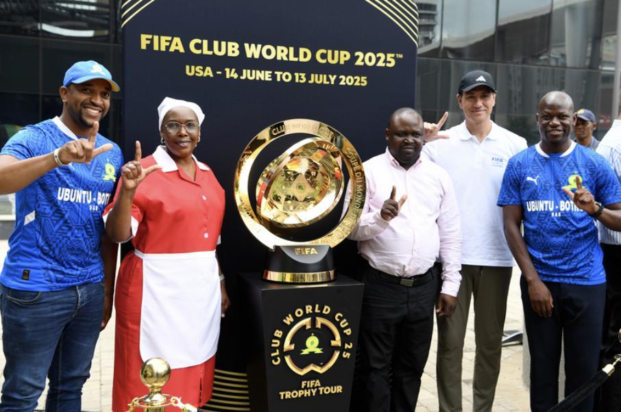 New Fifa Club World Cup trophy arrives in South Africa - Mozambique