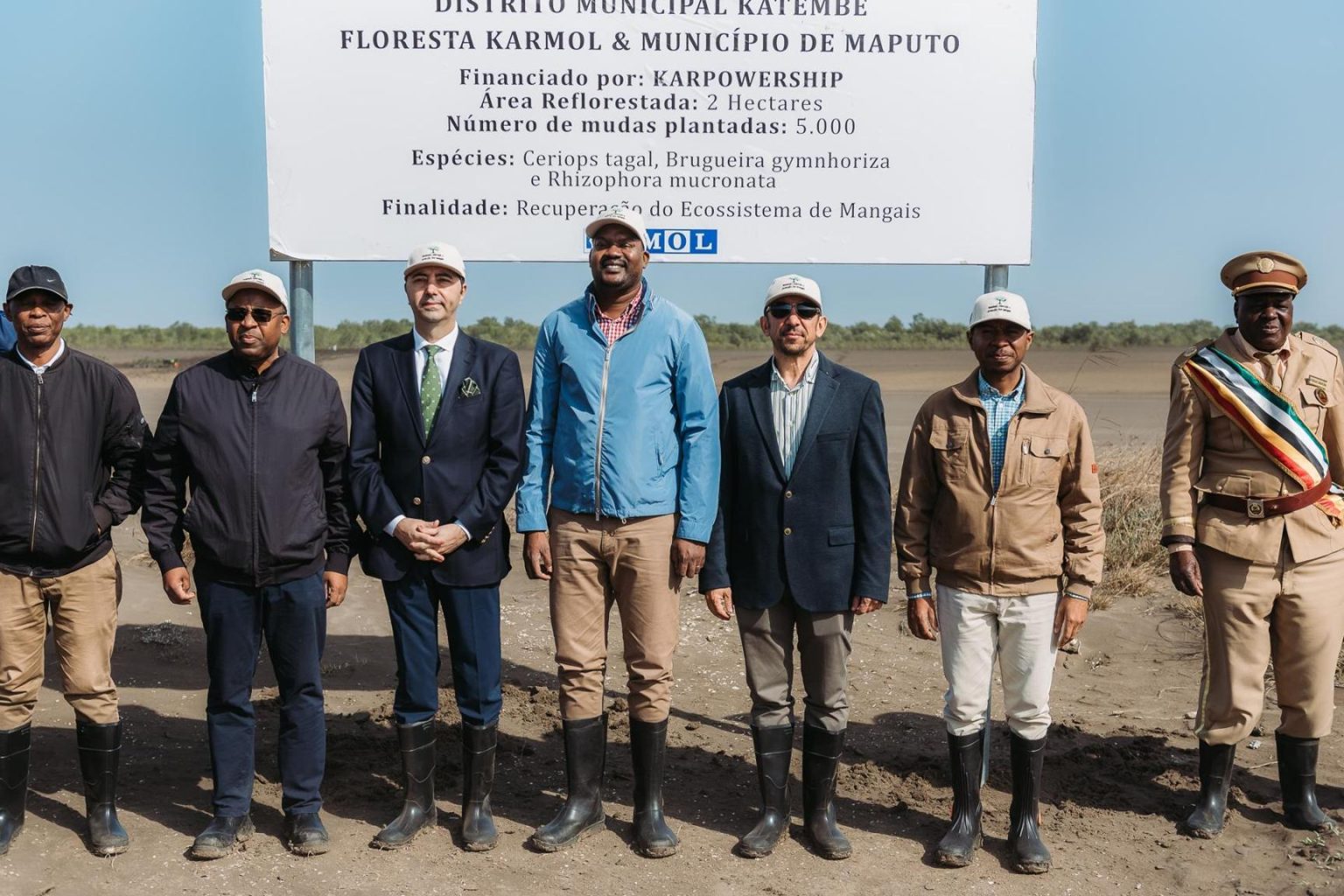 Karmol and Maputo Plant 5,000 Mangrove Seedlings - Mozambique
