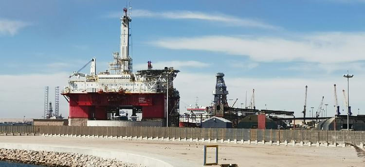 Oil giants arrive at Walvis Bay - Namibia