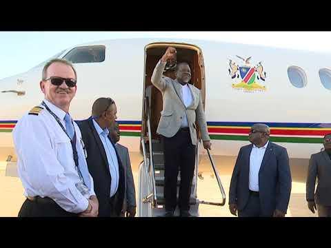 President Hage Geingob returns home after a successful aortic stenosis operation - Namibia