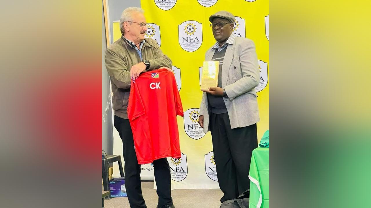 Kambaekwa honoured for unmatched contribution to football - Namibia