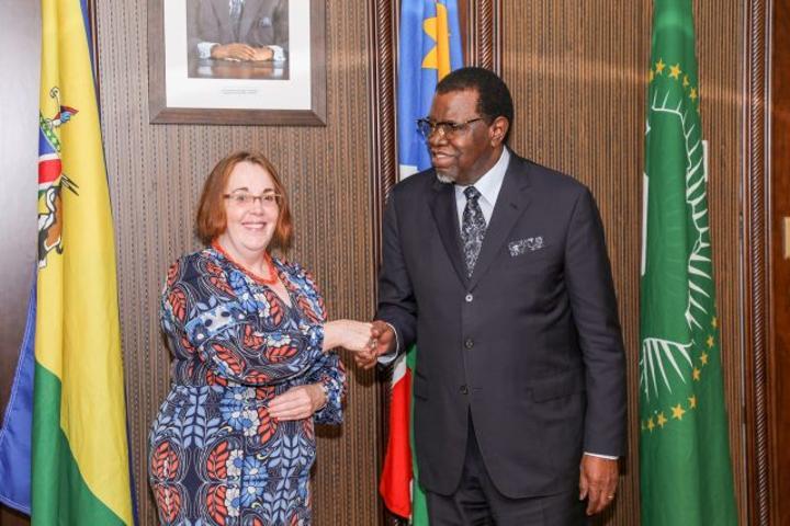 President Dr. Hage G. Geingob Welcomes United States Assistant ...