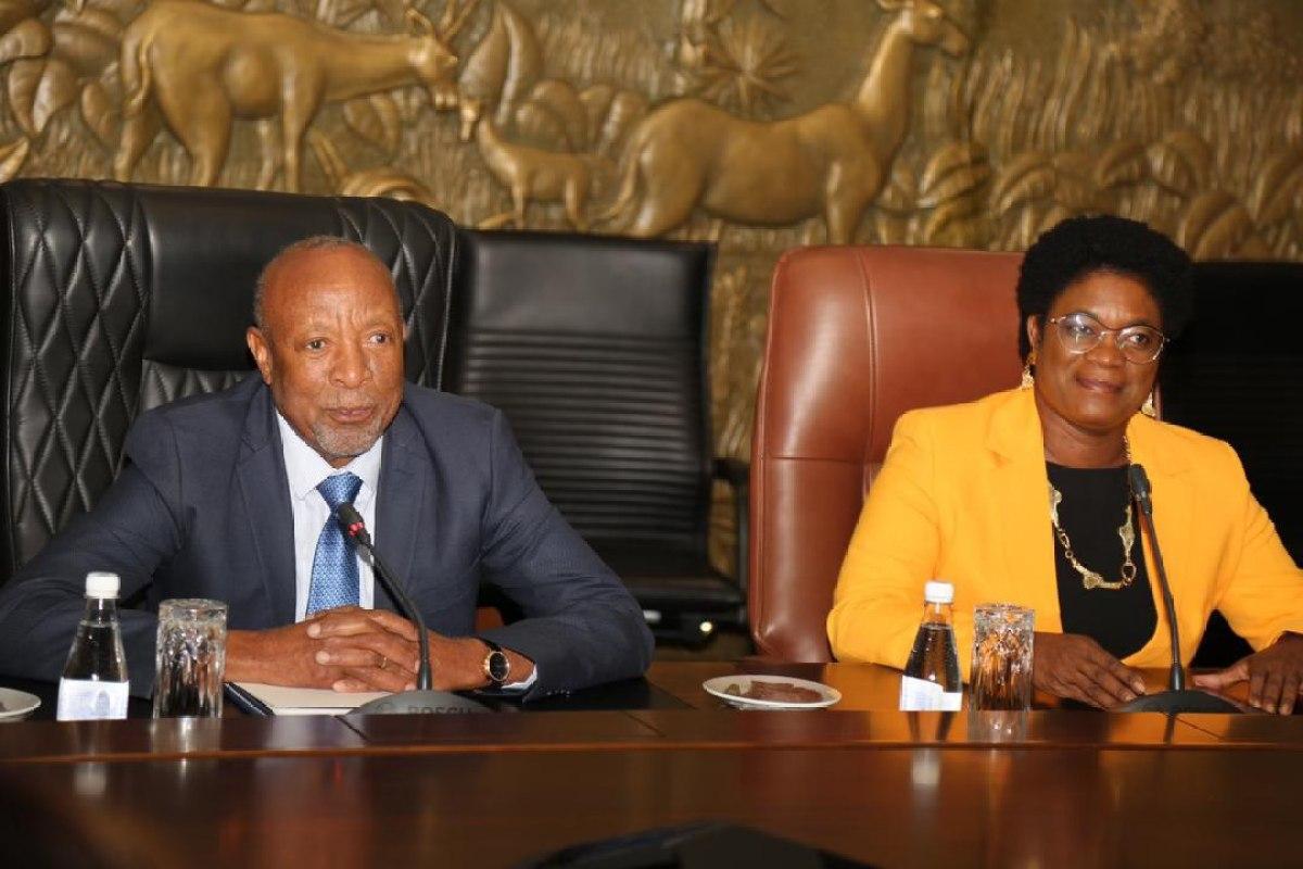 NAMIBIA-ANGOLA COURTESY MEETING - Namibia